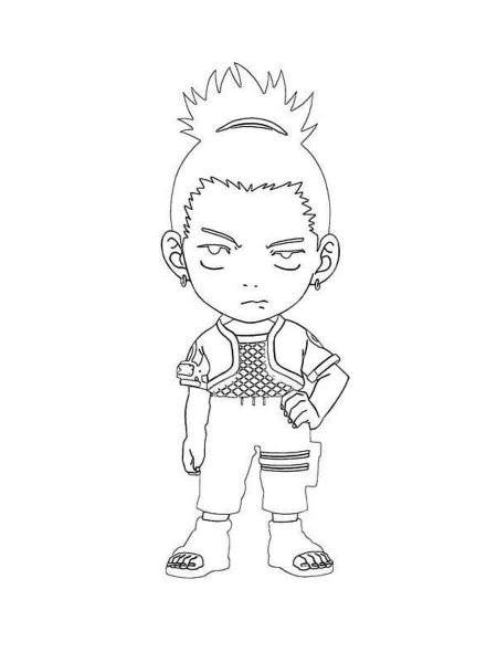 Shikamaru coloring pages