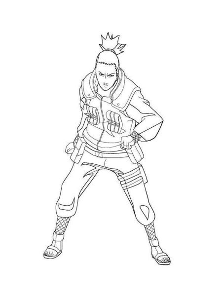 Shikamaru coloring pages