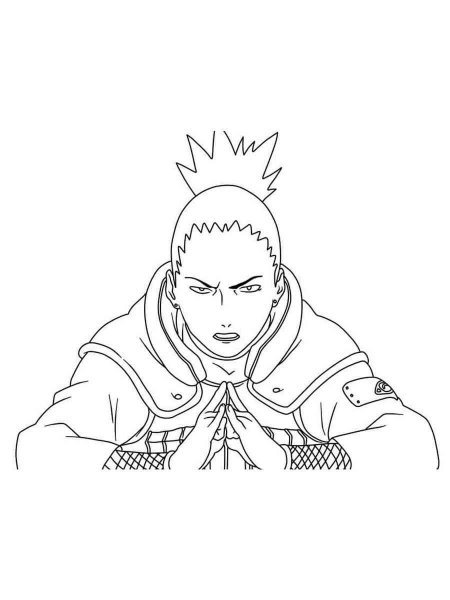 Shikamaru coloring pages