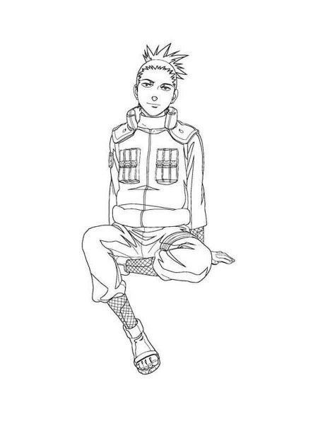 Shikamaru coloring pages