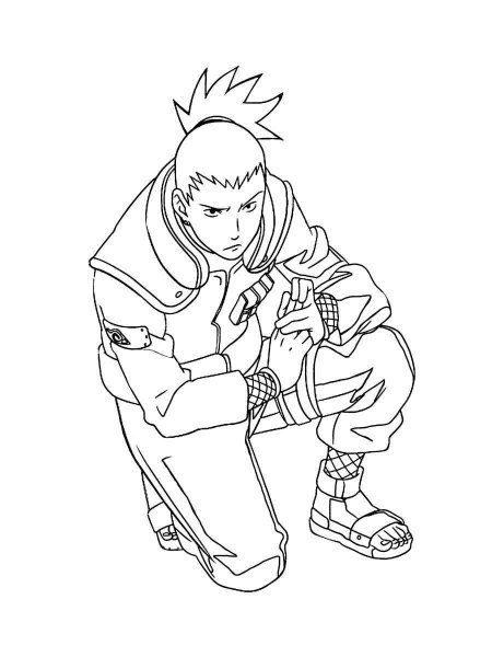 Shikamaru coloring pages