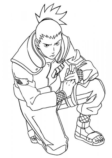 Shikamaru coloring pages