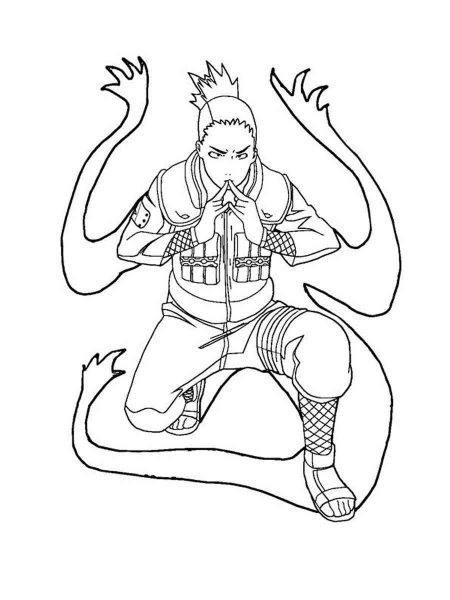 Shikamaru coloring pages