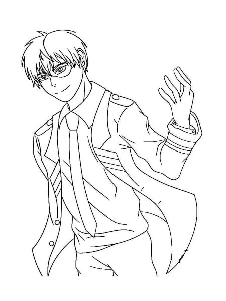Shoto Todoroki coloring pages