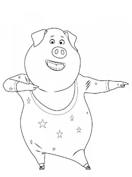 Sing coloring pages