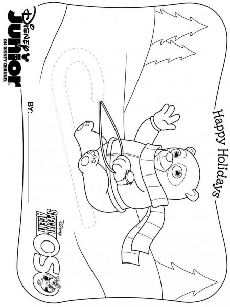 Special Agent Oso coloring pages
