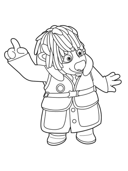 Special Agent Oso coloring pages
