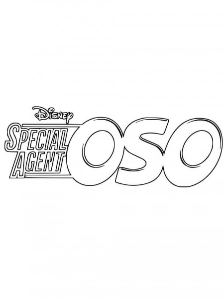 Special Agent Oso coloring pages