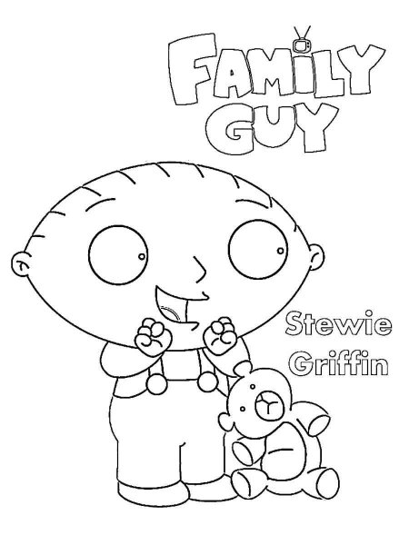 Stewie Griffin coloring pages
