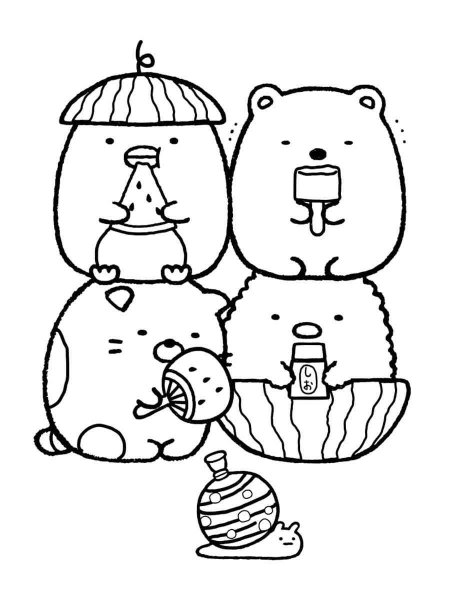 Sumikko Gurashi coloring pages