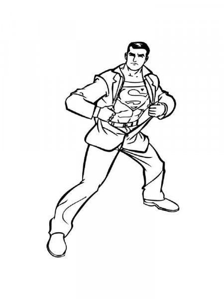 Superman coloring pages