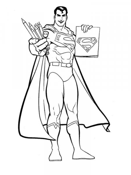 Superman coloring pages