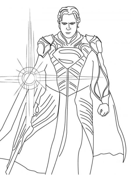 Superman coloring pages