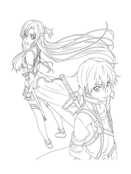 Sword Art Online coloring pages