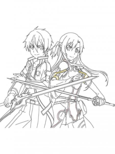 Sword Art Online coloring pages