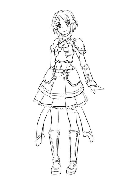 Sword Art Online coloring pages
