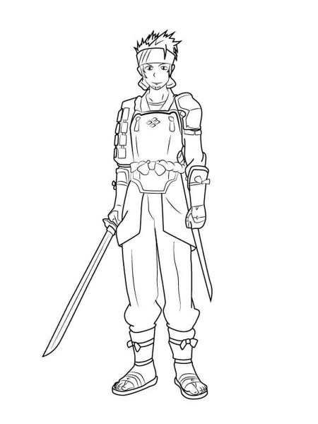 Sword Art Online coloring pages