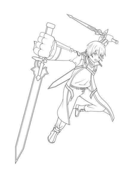 Sword Art Online coloring pages