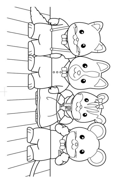 Sylvanian Families coloring pages