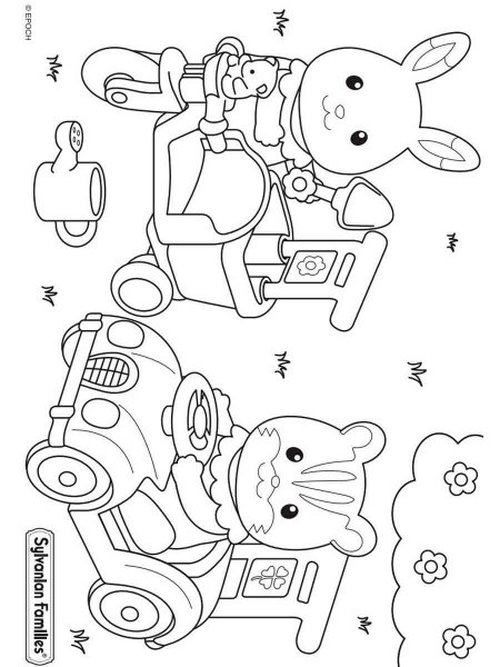 Sylvanian Families coloring pages