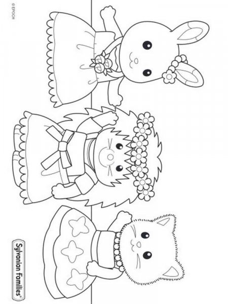 Sylvanian Families coloring pages