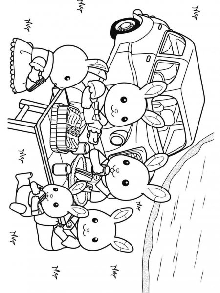 Sylvanian Families coloring pages