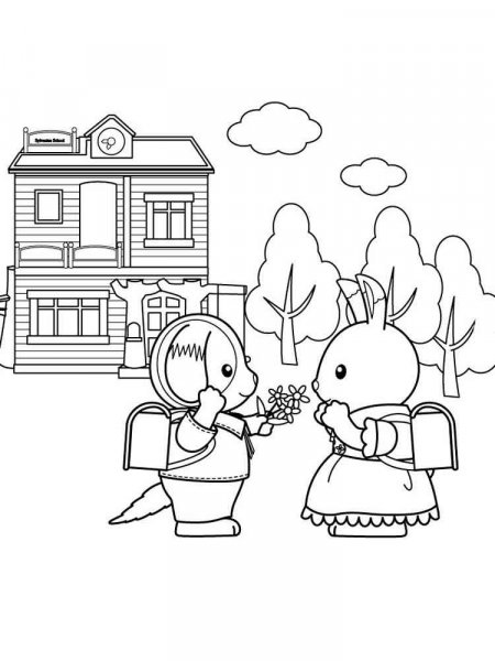 Sylvanian Families coloring pages