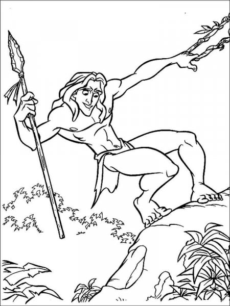 Tarzan coloring pages