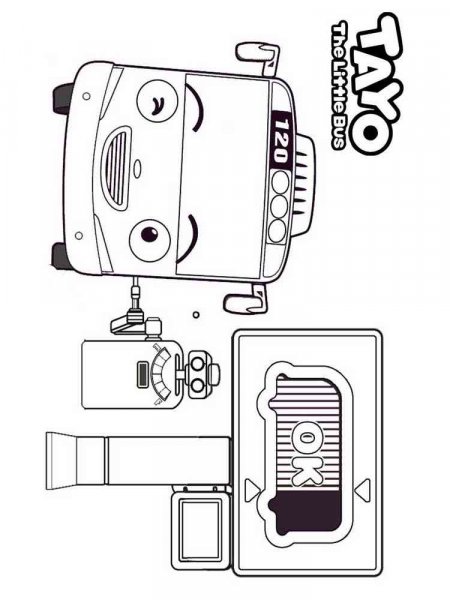 Tayo The Little Bus coloring pages