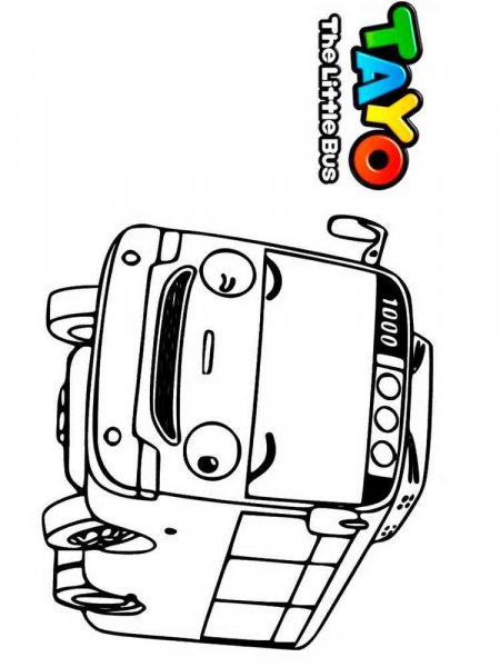 Tayo The Little Bus coloring pages