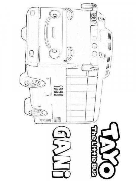 Tayo The Little Bus coloring pages