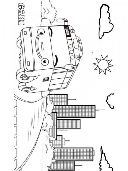 Tayo The Little Bus coloring pages