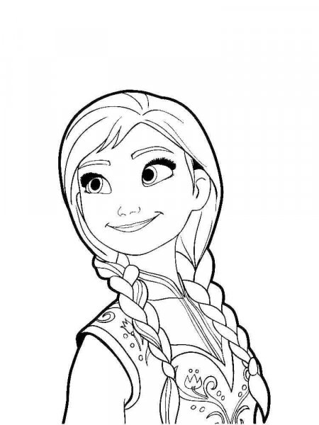 Frozen coloring pages