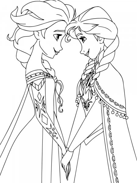 Frozen coloring pages