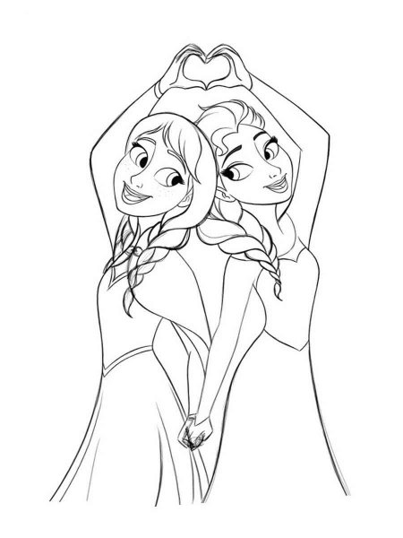 Frozen coloring pages