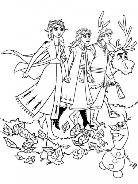 Frozen coloring pages