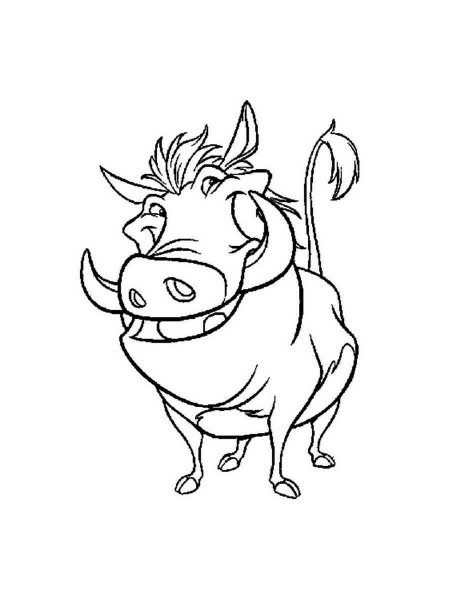 Timon and Pumbaa coloring pages