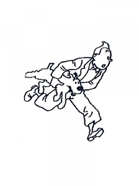 The Adventures of Tintin coloring pages
