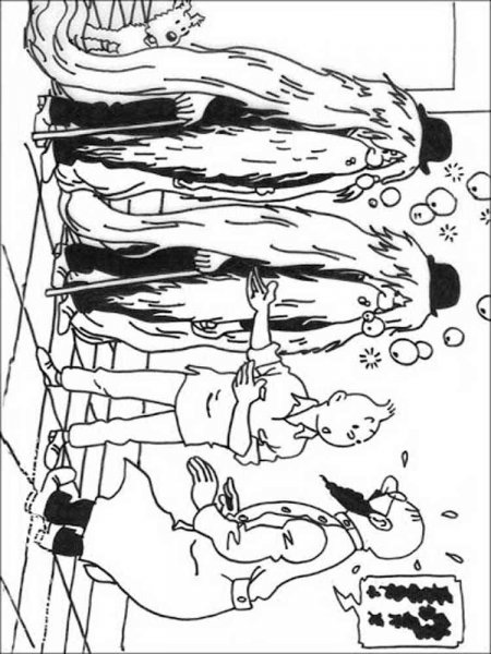The Adventures of Tintin coloring pages