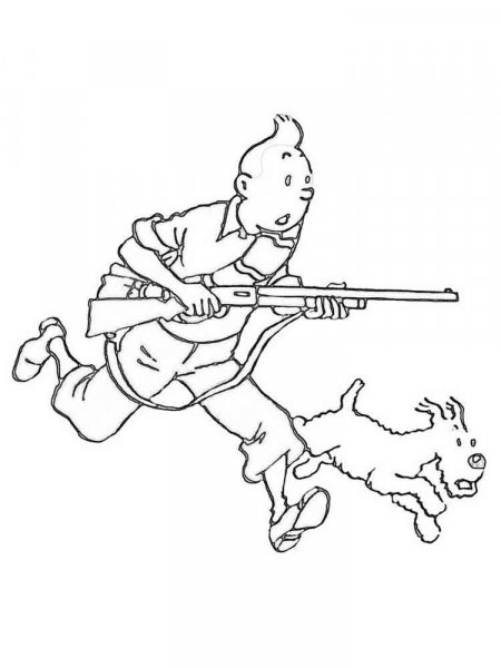 The Adventures of Tintin coloring pages