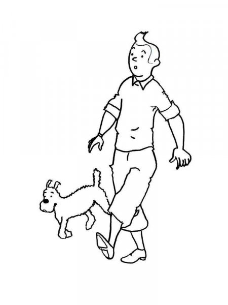 The Adventures of Tintin coloring pages