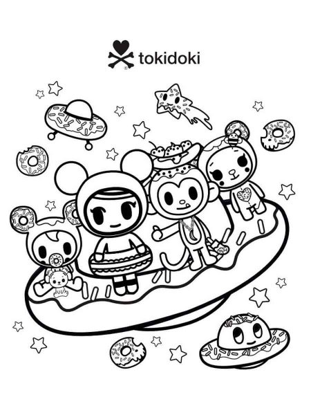 Tokidoki coloring pages