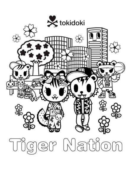 Tokidoki coloring pages