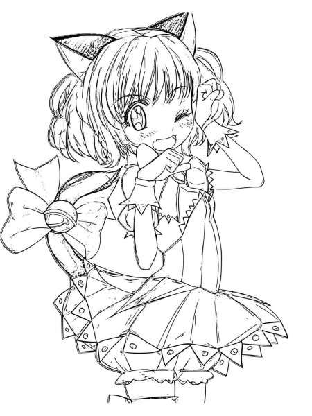Tokyo Mew Mew coloring pages