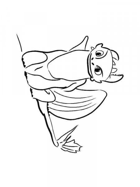Toothless coloring pages