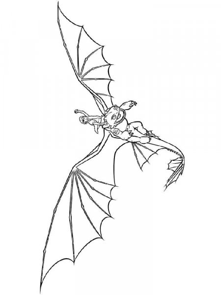 Toothless coloring pages