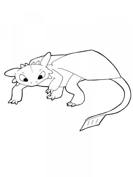 Toothless coloring pages