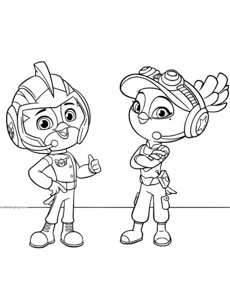 Top Wing coloring pages