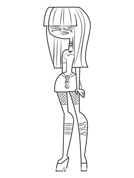 Total Drama Island coloring pages