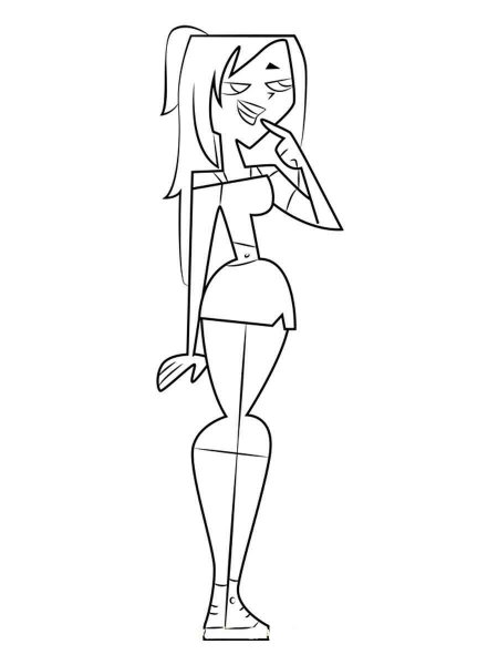 Total Drama Island coloring pages
